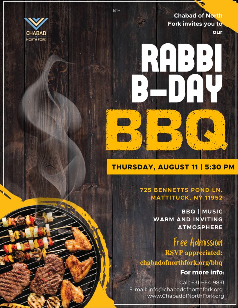 Rabbi B-Day BBQ - Northforker