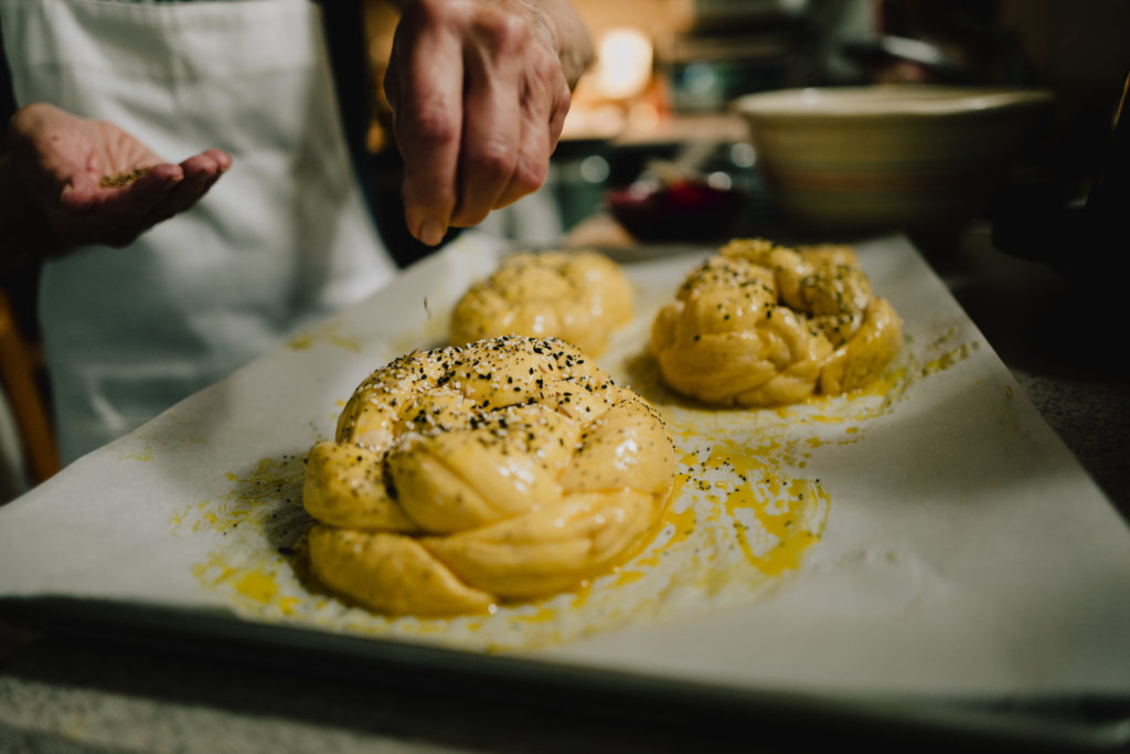 Baking challah bread with Love