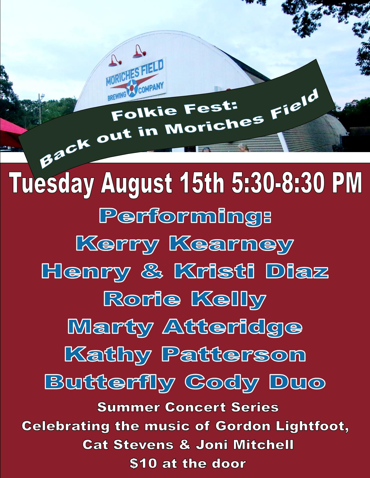 Folkie Fest: August - Back out in Moriches Field - Northforker