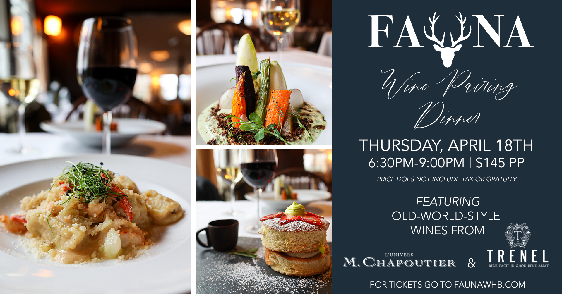 Fauna Wine Pairing Dinner - Northforker