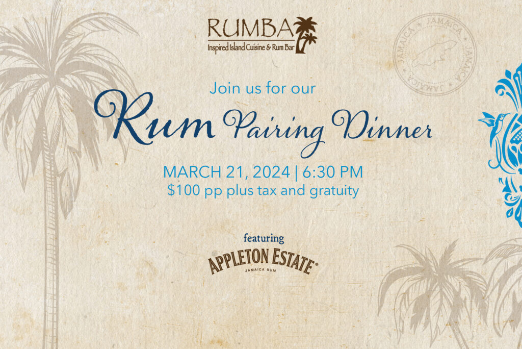 Rumba Rum Pairing Dinner with Appleton Estate Jamaican Rum - Northforker